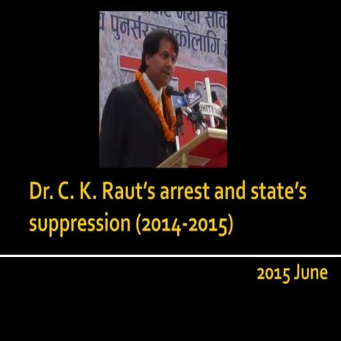 Dr. C. K. Raut - arrests-2015Aug | PPTX