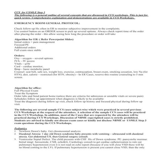 Dr. Red Sample C C S Casesfor U S M L E Step3.Doc