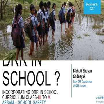 Disaster Risk Reduction for School Children | PPTX