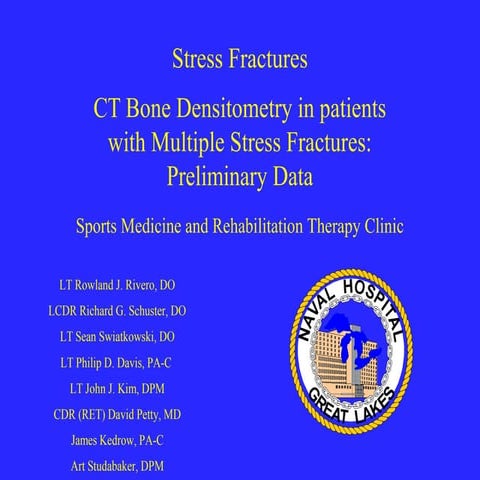 Osteopenia and stress fractures | PPT
