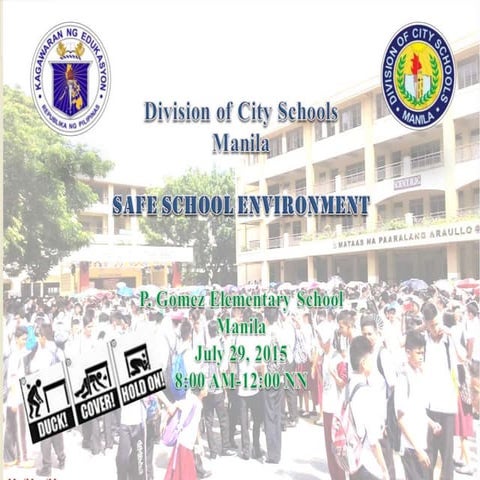DRRMO for schools by: EDMUND G. VILLAREAL | PPTX