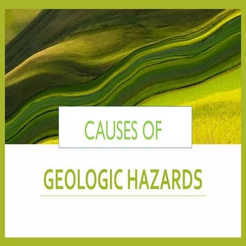 Geological Hazards and the different types | PPTX