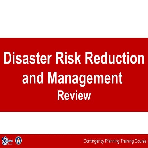 DISATER RISK REDUCTION AND MANAGEMENT REVIEW | PPTX
