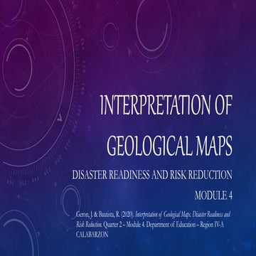 DRRR Q2 Module 4 - Interpretation of geological maps.pptx