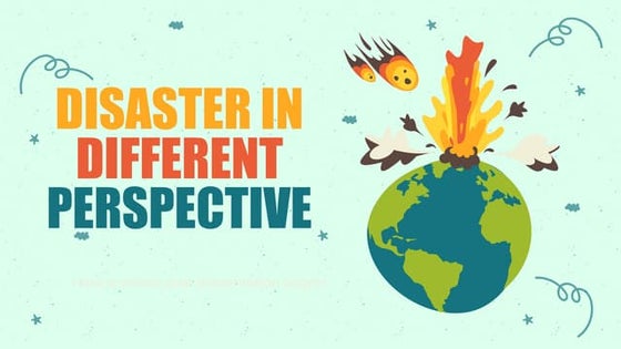 Disasters from Different Perspectives.pptx | Infectious Diseases ...