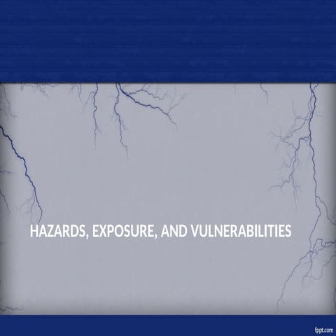 Effects of Hazard, Exposure and Vulnerability to Disaster Risks and ...