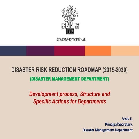DRR Roadmap presentation | PPT