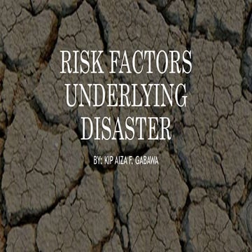 Disaster readiness and risk reduction | PPTX