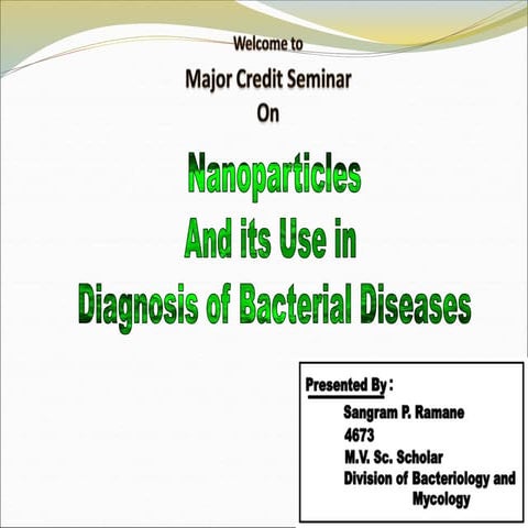 Nanoparticles & Its Use in Diagnosis of Bacterial Diseases | PDF