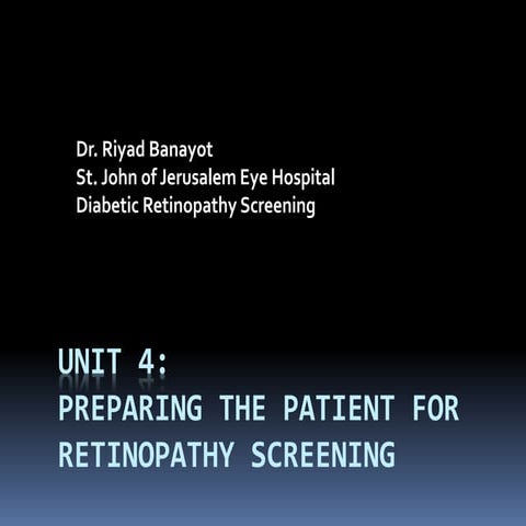 Dr screening training for nurses 4-preparing the patient for ...