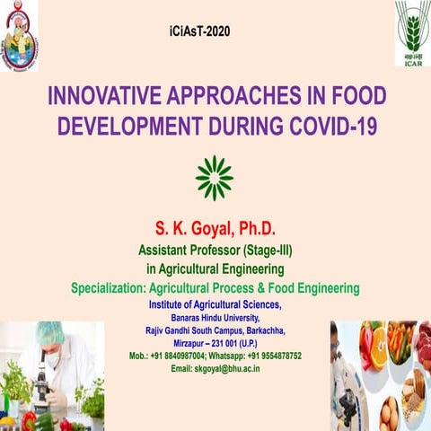 INNOVATIVE APPROACHES IN FOOD DEVELOPMENT DURING COVID-19 | PPT