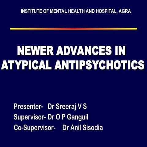 Second generation antipsychotic SGA Seminar.ppt