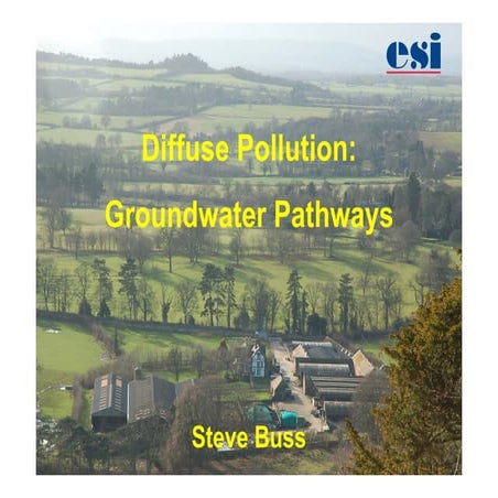 Diffuse Pollution: Groundwater Pathways | PPT