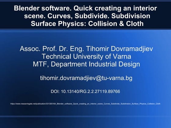 DrTAD Blender software. Assigning a Material. 3D Honeycomb. Tutorial, DOI | PPT