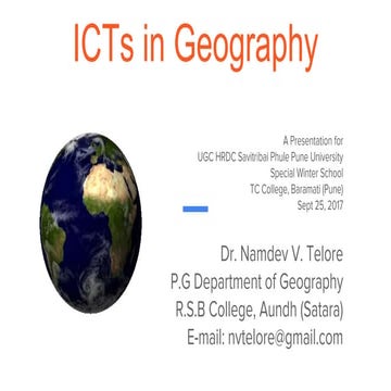 ICTs in Geography | PPTX