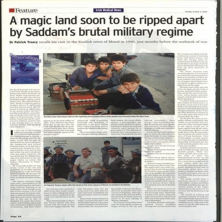 Patrick Treacy visits Mosul, Kurdistan | PDF
