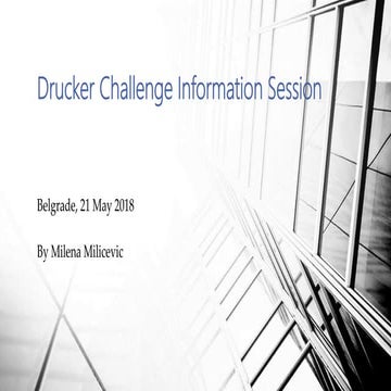 Apply for Global Peter Drucker Essay Challenge | PPT