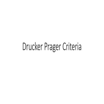 Drucker Prager in rock mecanics failure criterion | PPTX