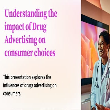 Drug advertising for presentation | PPT