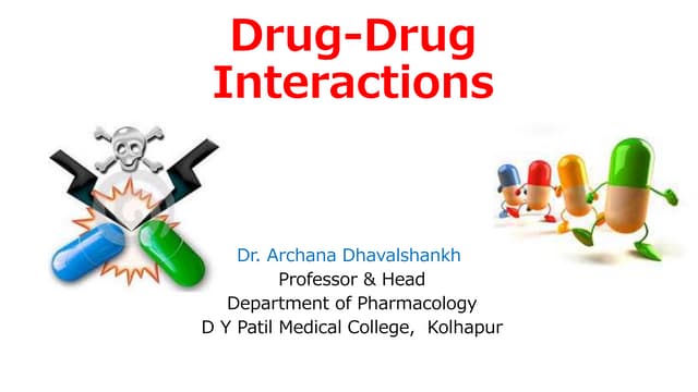 Drug interactions their types, examples and role | PPT