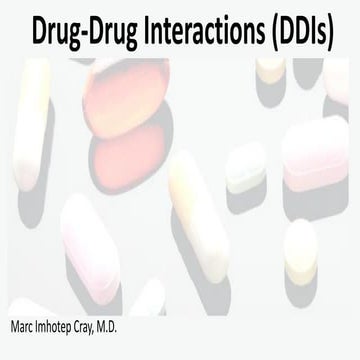 Mechanisms of Drug-Drug Interactions (DDIs) | PDF