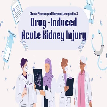 Drug -Induced Acute Kidney Injury clinical pharmacy and ...