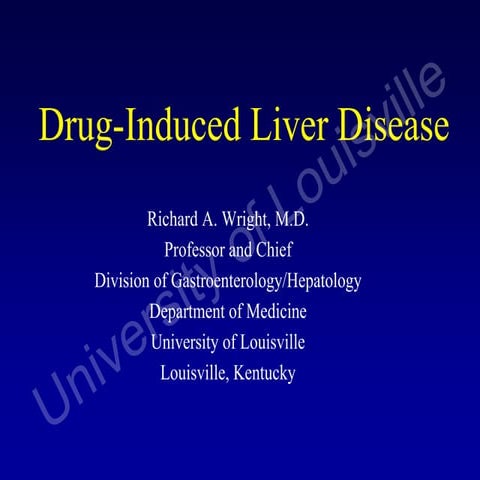 Drug induced liver injury (DILI) and Hepatotoxicity | PPTX