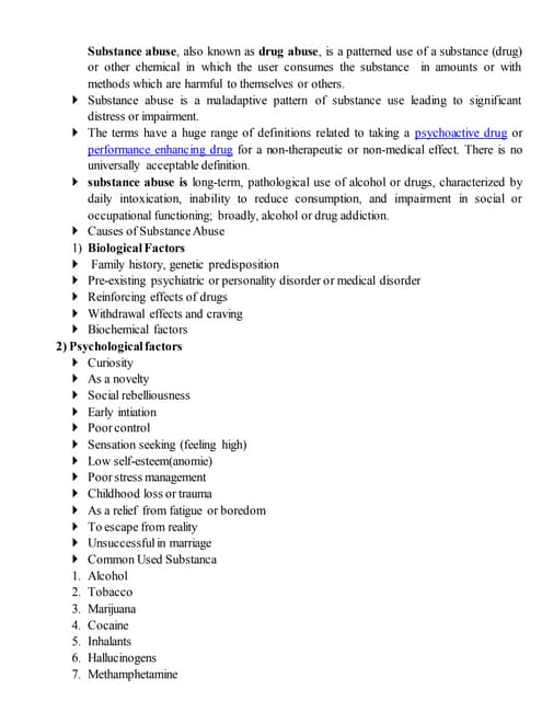 Biology, Chapter: Human health and Disease, Drugs and alcohol abuse ...