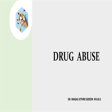 Drug abuse | PPTX