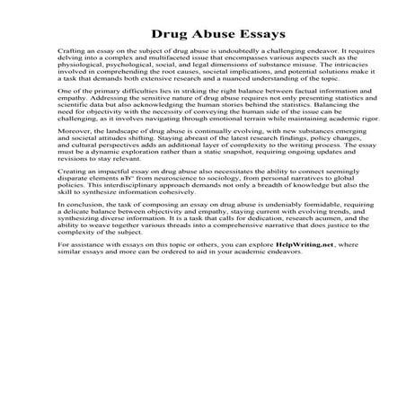 Drug Abuse Essays.pdf
