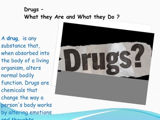 Drug Awareness Presentation | PPT
