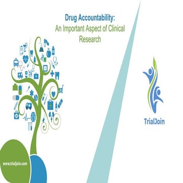 Drug accountability an important aspect of clinical research | PDF