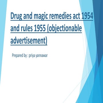 Drug and Magic remedies act 1954.pptx