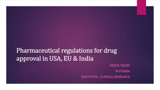 NDA and ANDA regulatory approval process | PDF | Pharmaceutical ...