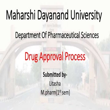 Drug approval process | PPTX