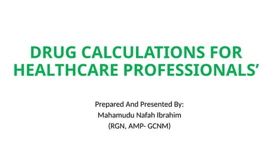 Calculation of Doses | PPT