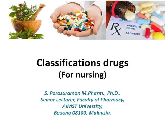 Classification of drugs | PPT
