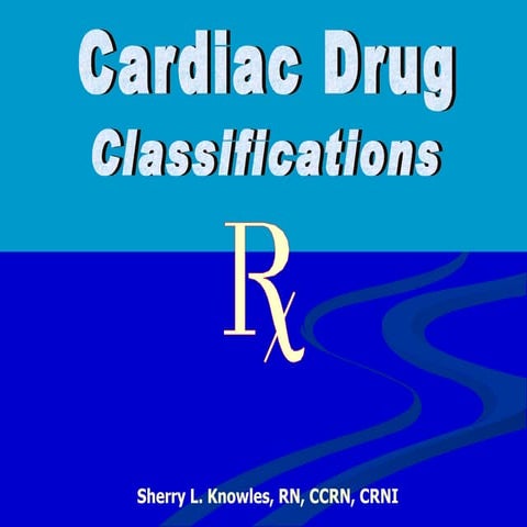 Drug Classifications | PPT