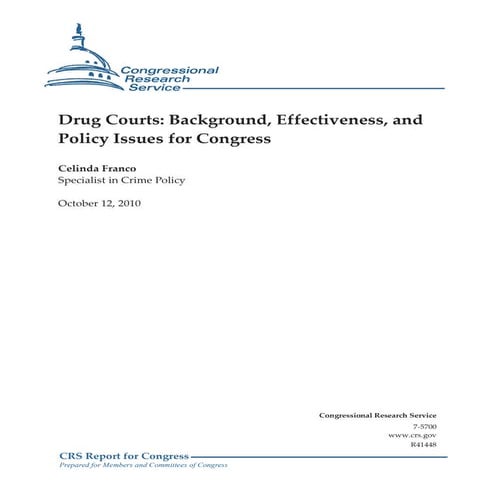 Drug court effectiveness and policy | PDF