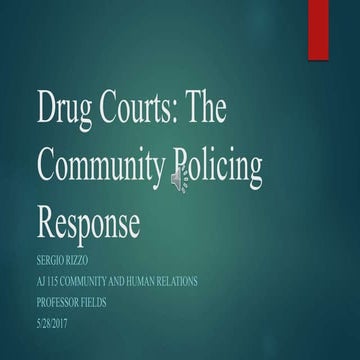 Drug courts powerpoint presentation | PPTX