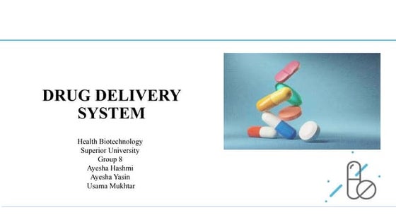 Novel drug delivery system | PPTX