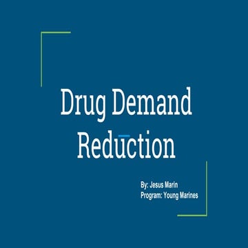 Drug demand reduction | PPTX