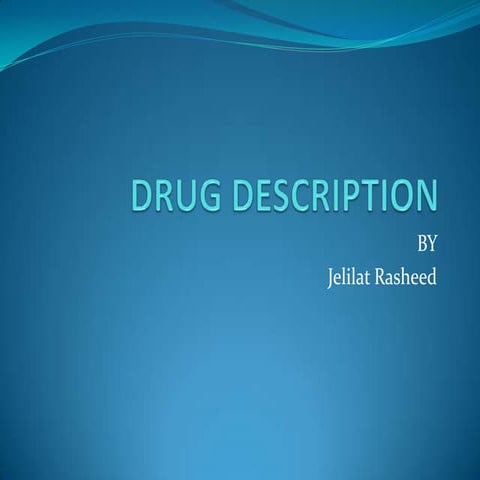 Drug Description[1] | PPTX