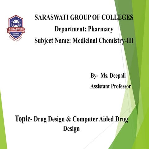 DRUG DESIGN.pptx.very important for pharmacy student | PPTX