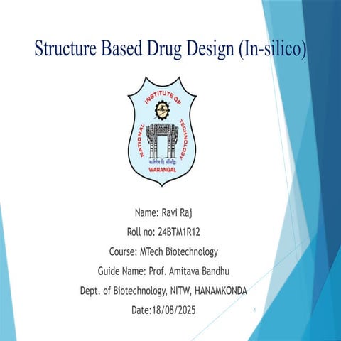 Drug_Design_Workflow insilico presentation | PPTX