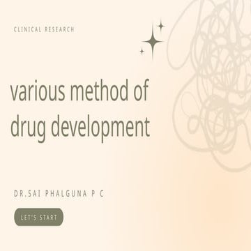 DRUG DEVELOPMENT& PROSESS, MI treatment. | PPTX