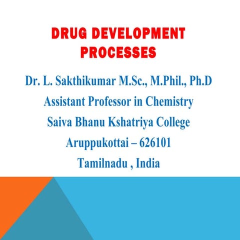 Drug development processes | PPT