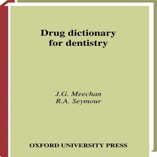 Drug dictionary for dentistry | ZIP