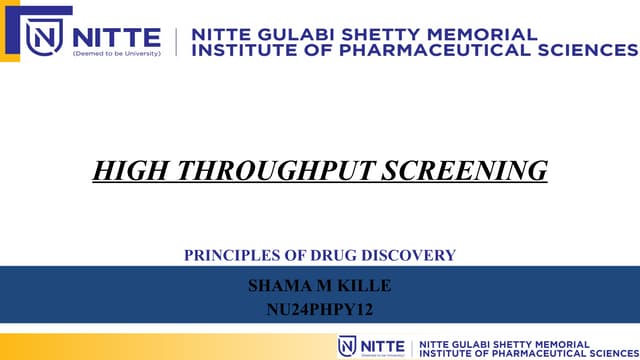 High Throughput Screening | PPT