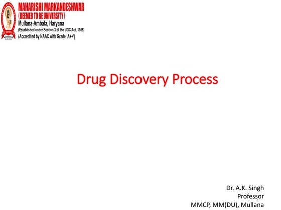 Lecture 1 –Introduction to drug design and development | PDF